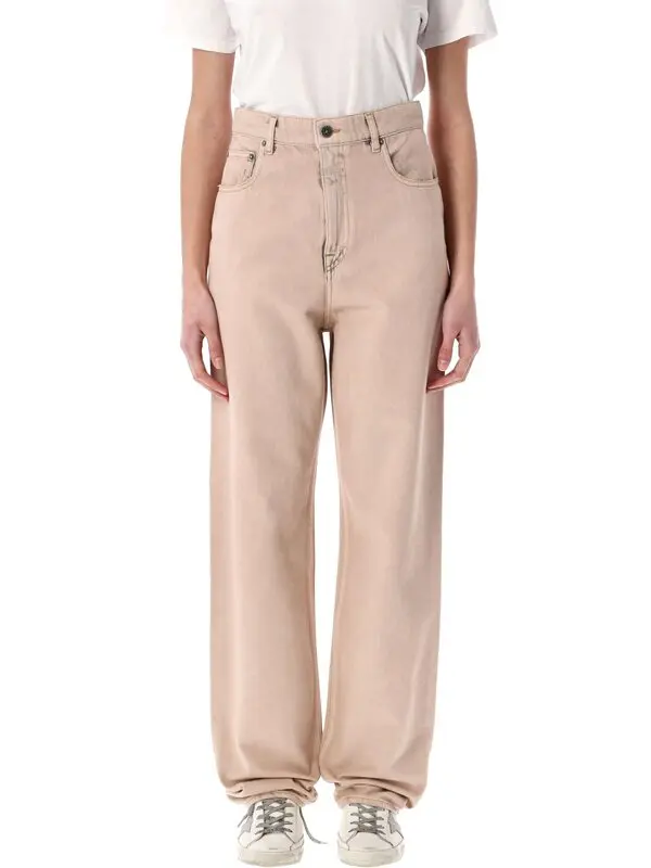GOLDEN GOOSE Straight Leg Jeans - Pink