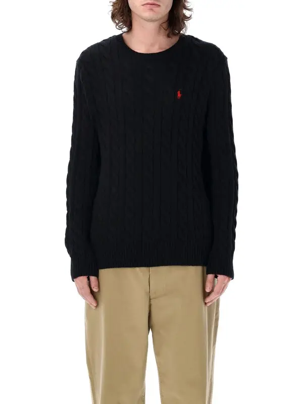 Polo Ralph Lauren Cable Knit Sweater - Black
