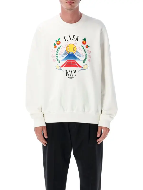 Casablanca Printed Sweatshirt - Beige