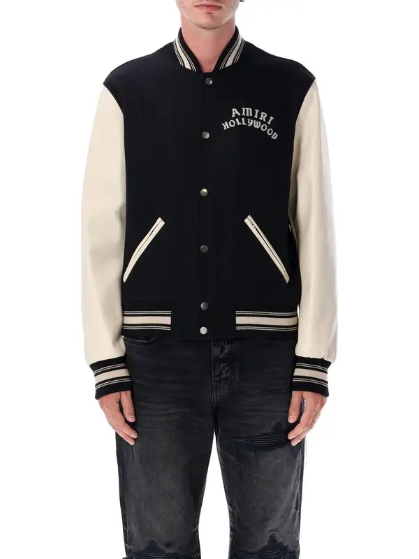 Amiri Hollywood Bomber Jacket - Black