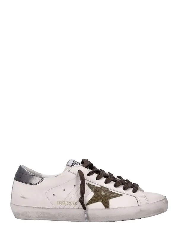 Golden Goose Super-star Sneakers - Optic White Green Antracite