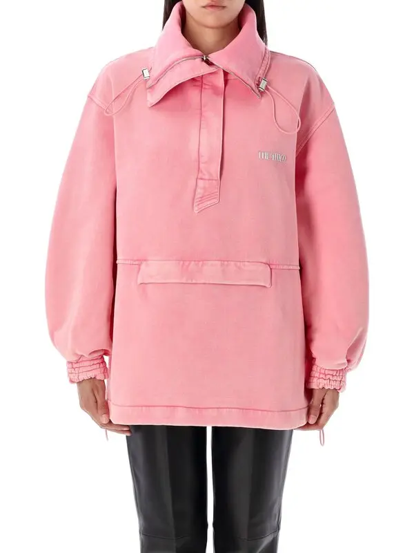 Attico Cotton Oversized Blouson - Pink