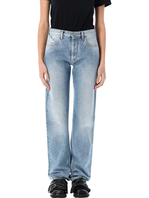 Attico Long Denim Pants - Blue