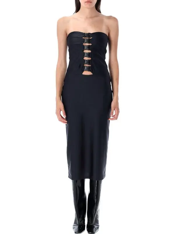 Coperni Multi Buckle Dress - Black