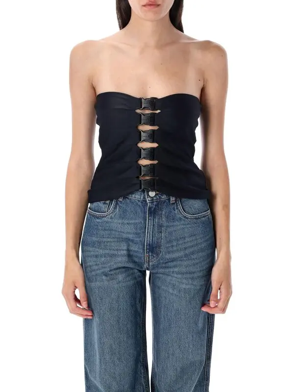 Coperni Multi Buckle Top - Black