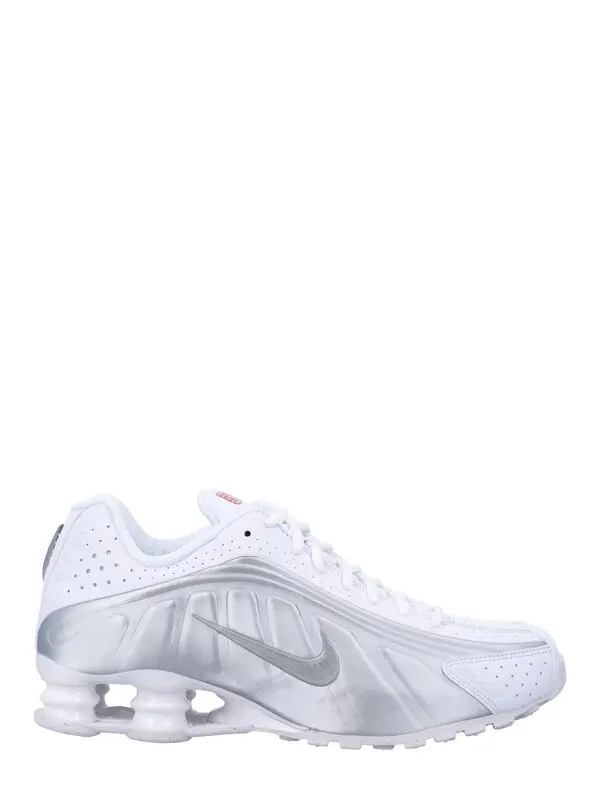 Nike Shox R4 Sneakers - White Metallic Silver