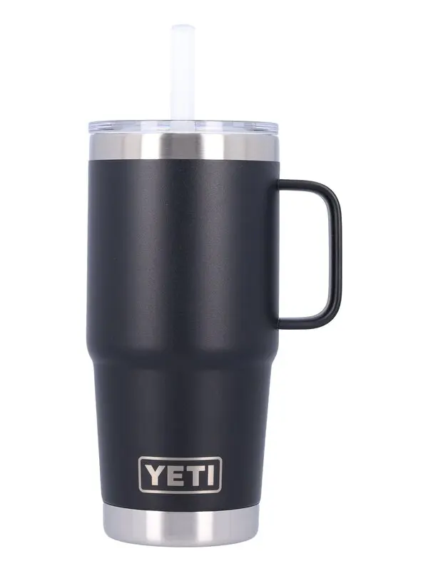 YETI 20 Oz. Tumbler Mug With Straw - Black