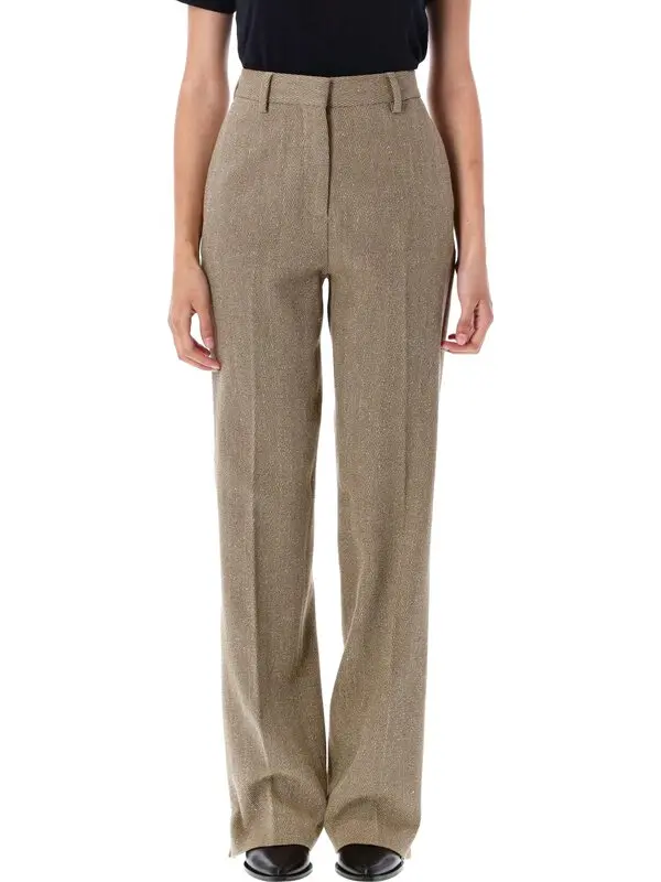 GOLDEN GOOSE Maeva Relaxed Fit Trousers - Golden Brown