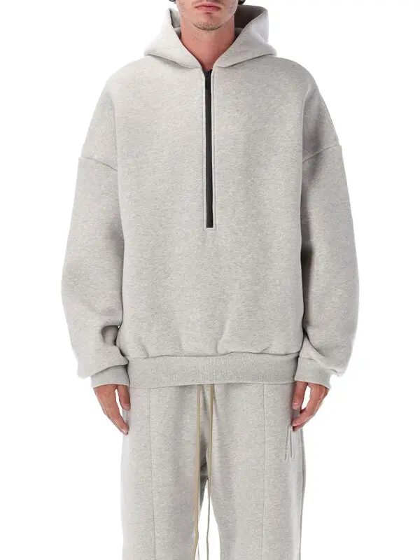 Fear Of God Athletics Half-zip Hoodie - Grey