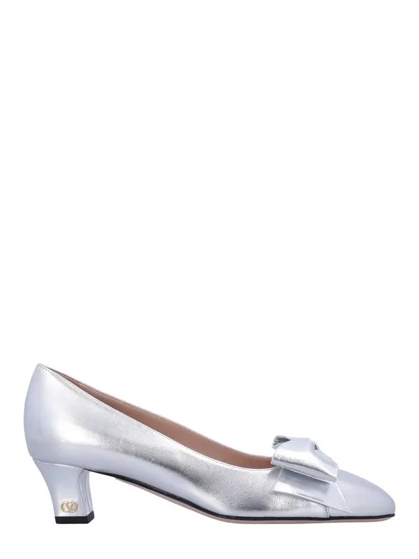 Valentino Garavani Bowow Pumps - Silver