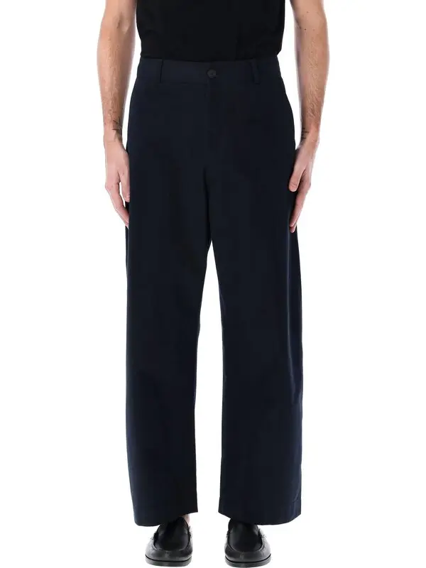 Studio Nicholson Wide Leg Trousers - Darkest Navy