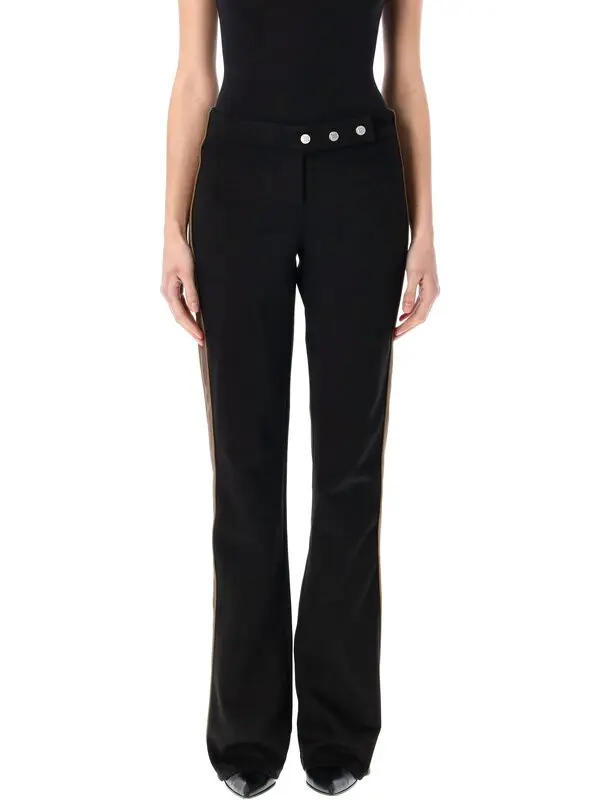MISBHV Faux Suede Moto Trousers - Black