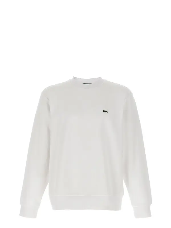 Lacoste Logo Patch Sweatshirt - White
