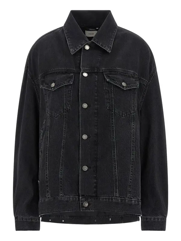 HAIKURE Cotton Denim Jacket - Black