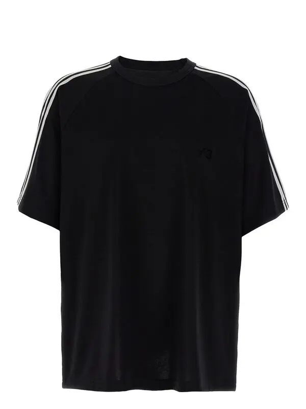 Y3 3 Stripes T-shirt - White/black
