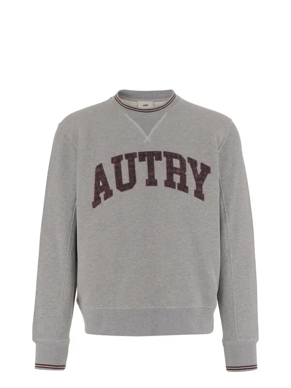 AUTRY Cotton Logo Sweatshirt - Grey