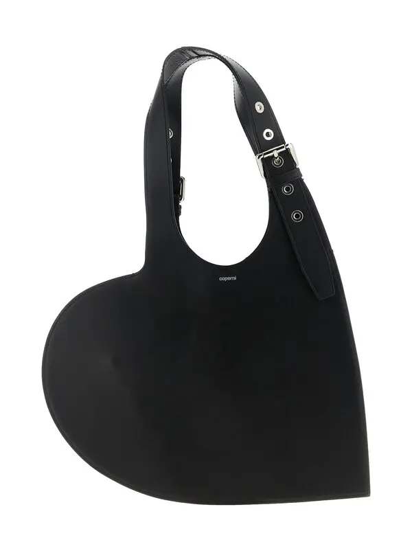 Coperni Belt Heart Shoulder Bag - Black