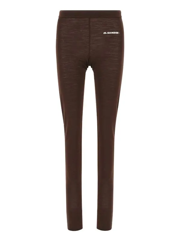 JIL SANDER 029' Leggings - Bordeaux