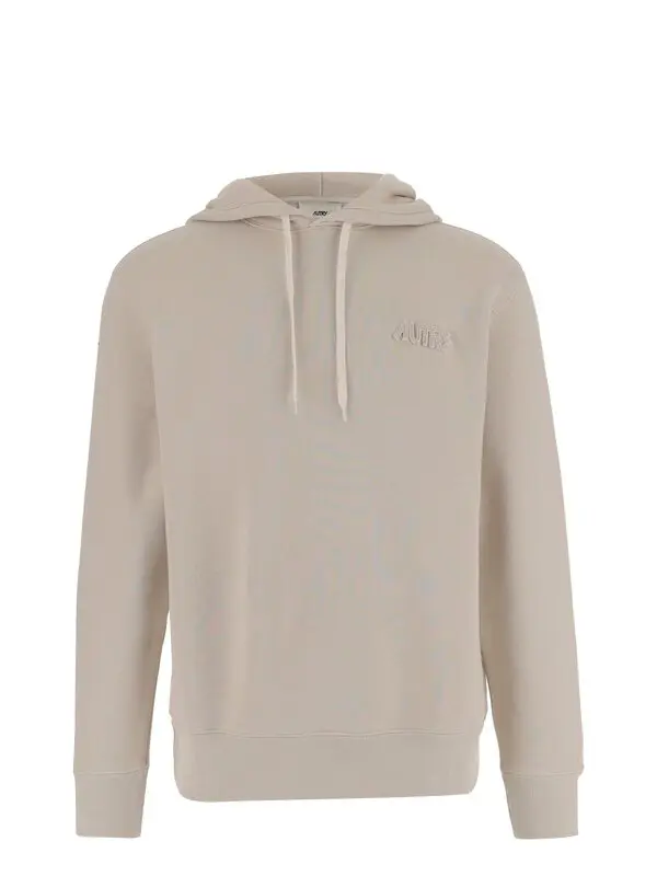 AUTRY Cotton Logo Hoodie - Beige