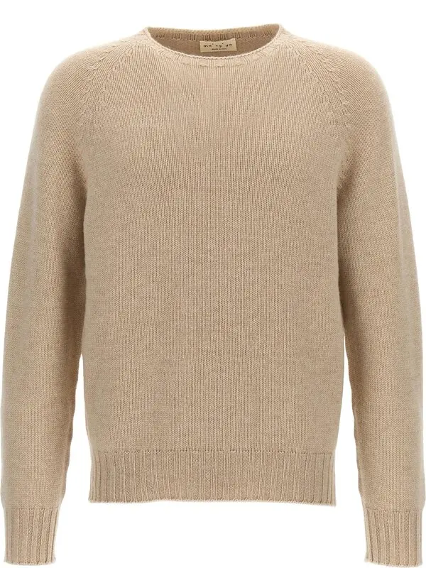 MA'RY'YA Cashmere Blend Sweater - Beige