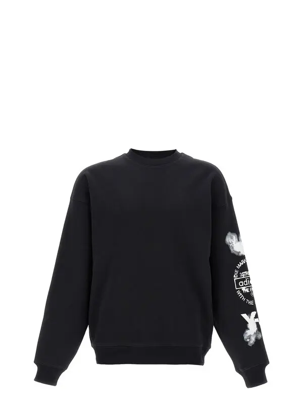 Y3 Graphic Crew Sweatshirt - Black