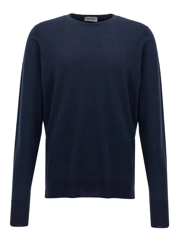 John Smedley Marcus Wool Sweater - Blue