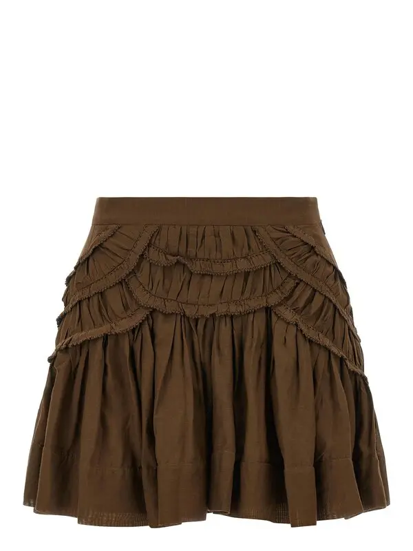 MARANT ETOILE Ceola Mini Skirt - Green