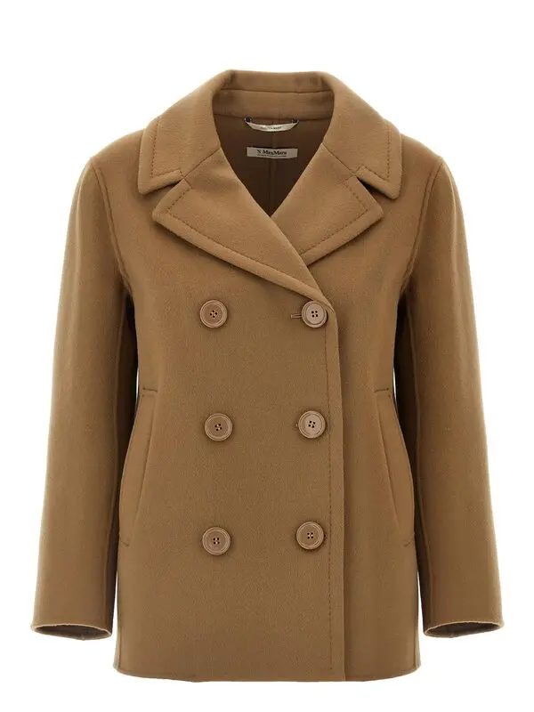 Max Mara Double-breasted Wool Coat - Brown