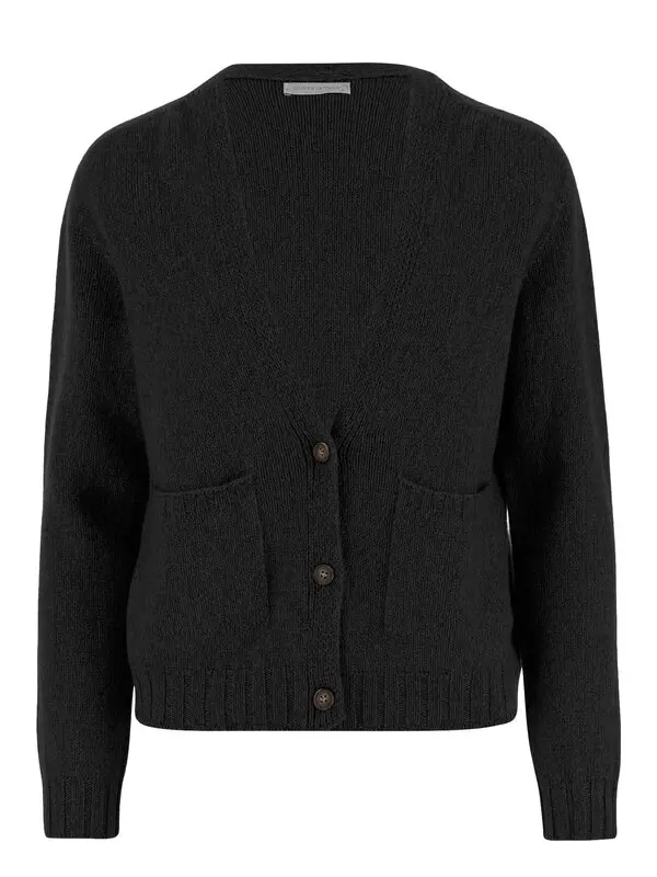OLIVER LATTUGHI Cashmere Cardigan - Black
