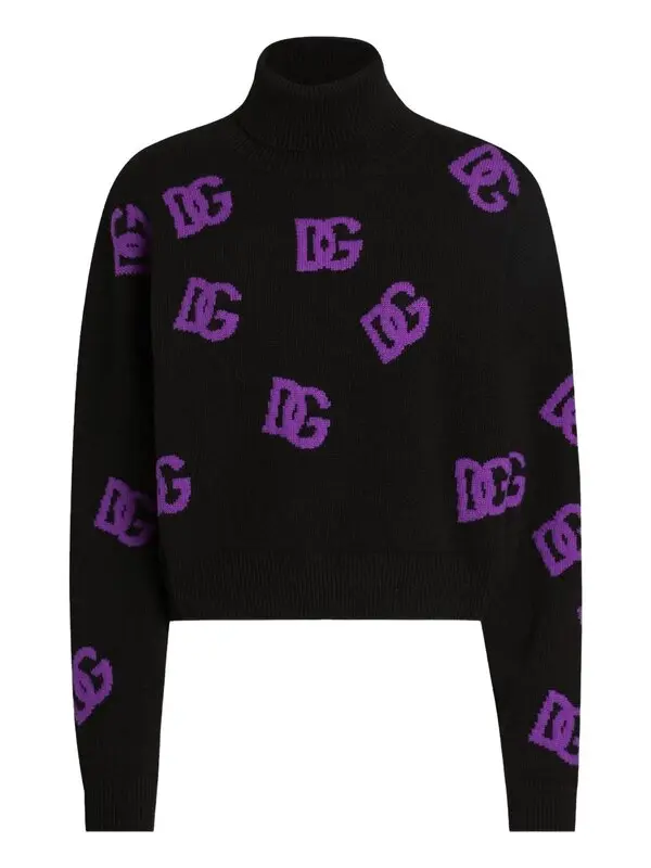 Dolce & Gabbana Wool Turtleneck Jumper - Black