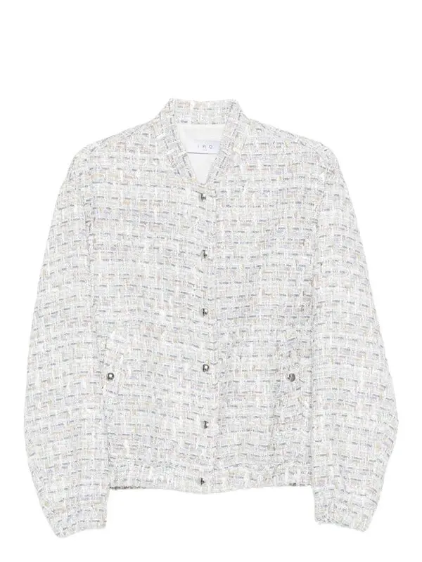 IRO PARIS Noemy Cotton Jacket - Silver