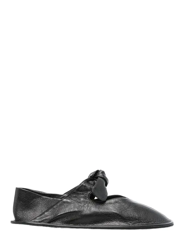 Hereu Llasada Leather Ballerinas - Black