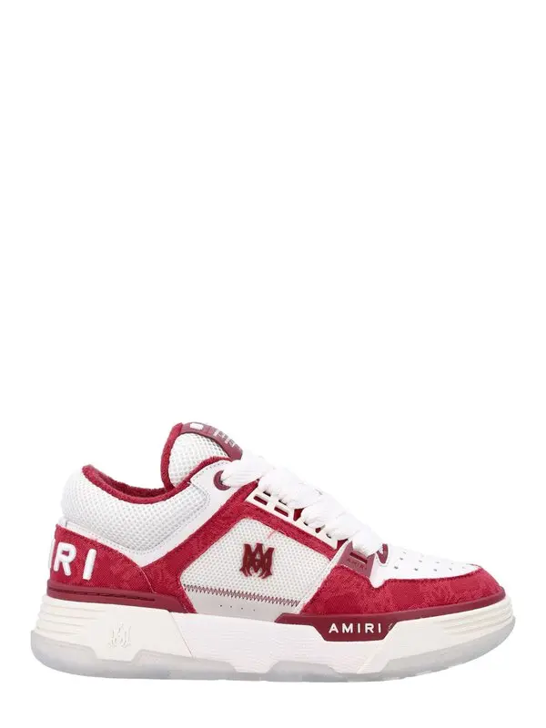 Amiri Ma-1 Ma Quad Sneakers - White Deep Red