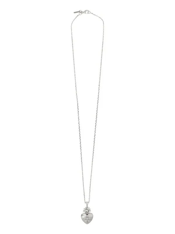 Emanuele Bicocchi Heart Pendant Necklace - Silver