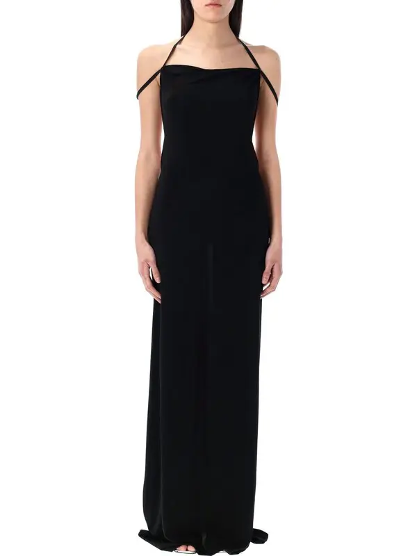 MARINE SERRE Maxi Dress - Black