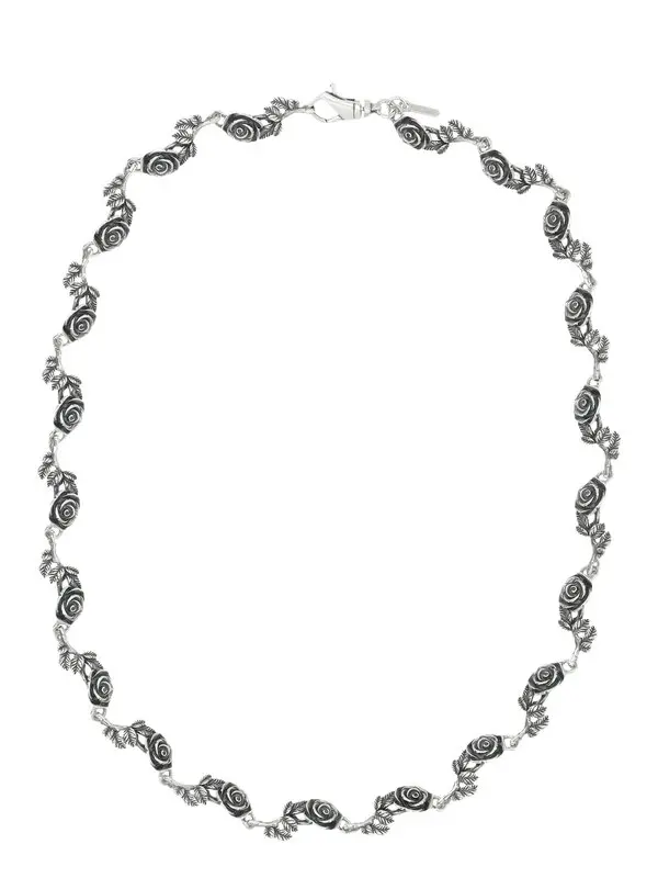 Emanuele Bicocchi Rose Necklace - Silver