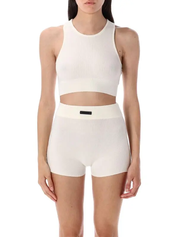 Fear Of God Cropped Top - Cloud White