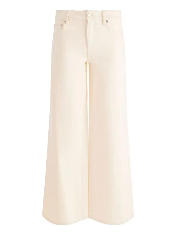 Alice + Olivia Slay Wide Leg Trousers - White