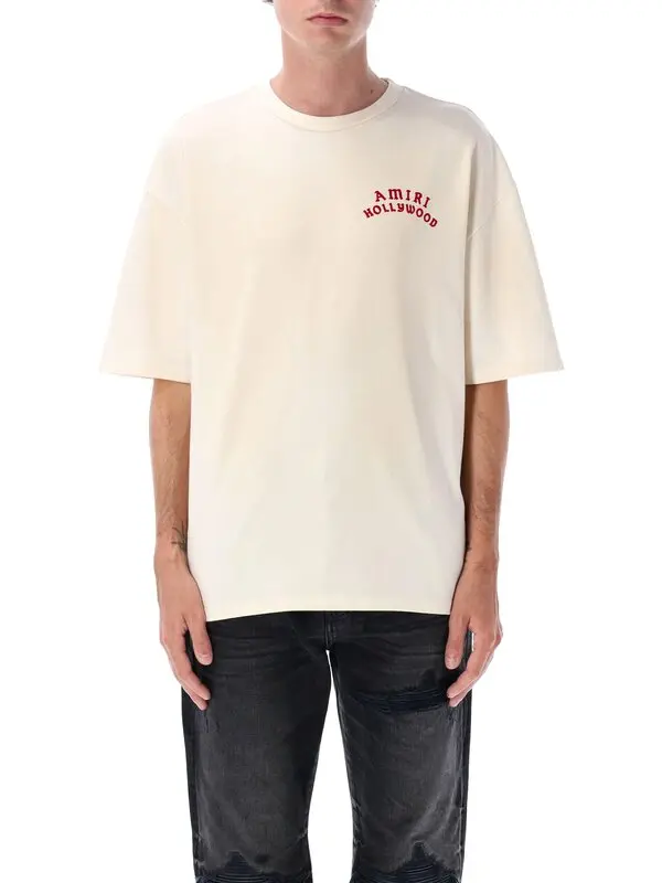 Amiri T Shirts And Polos - Ivory Red