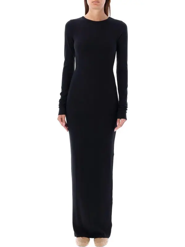 Eterne Long Sleeve Maxi Dress - Black