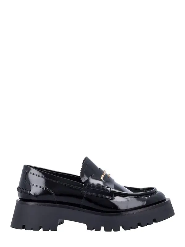 Alexander Wang Loafer With Lug Sole - Black