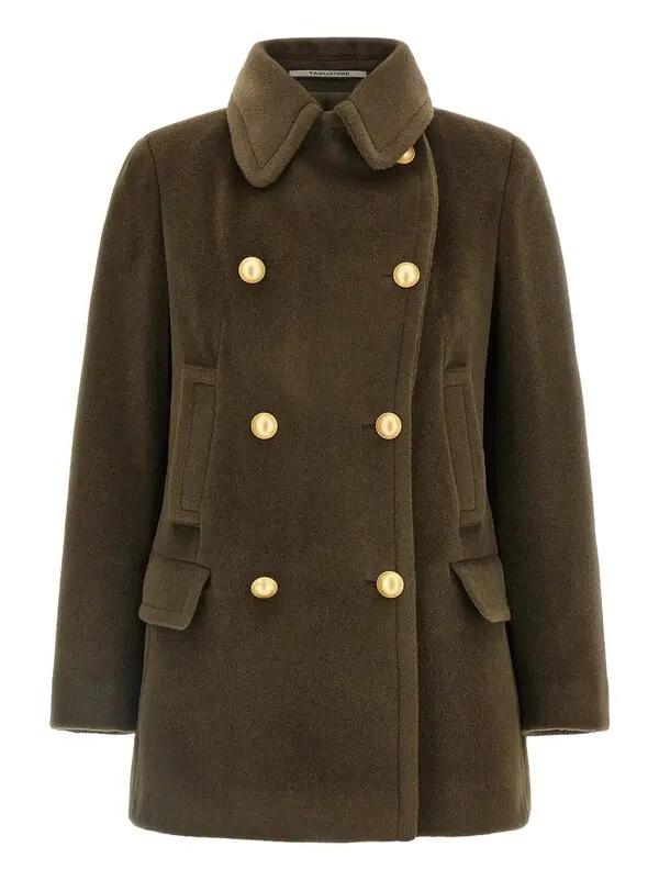 Tagliatore Blanche Virgin Wool Coat - Green