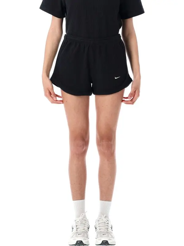 Nike Ribbed Shorts - Black