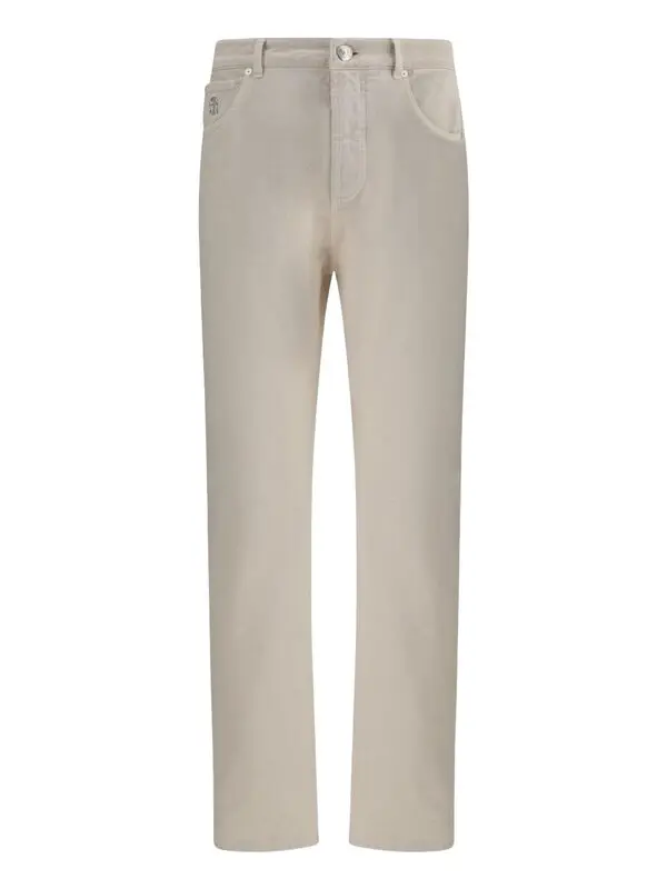 Brunello Cucinelli Leisure Fit Denim Jeans - Cream