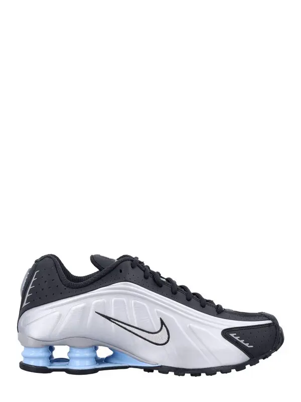 Nike Shox R4 Sneakers - Metallic Silver Black