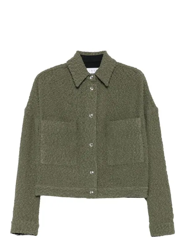 IRO PARIS Pabli Cotton Jacket - Green