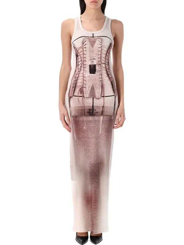 Jean Paul Gaultier Maxi Dress - Dusty Pink