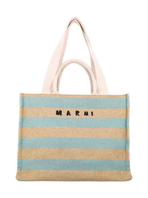 Marni Tote Bag - Raw Sienna + Pale Mint