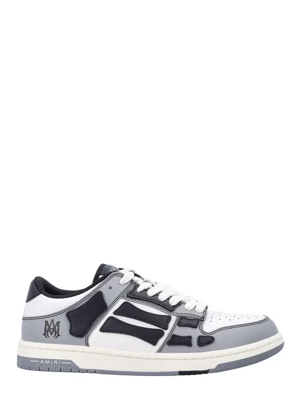 Amiri Varsity Skel Top Low Sneakers - Black