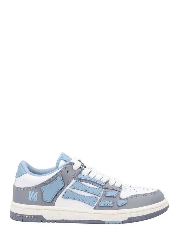 Amiri Varsity Skel Top Low Sneakers - Ocean Sky